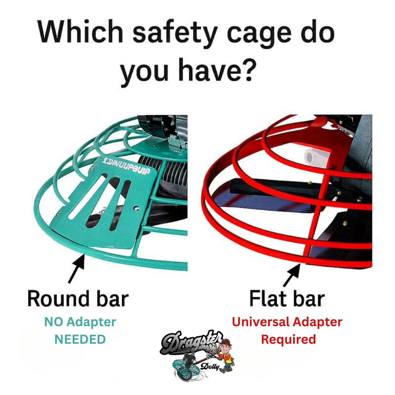 Dragster Dolly – Power Trowel Wheel Attachment for Easy Transport